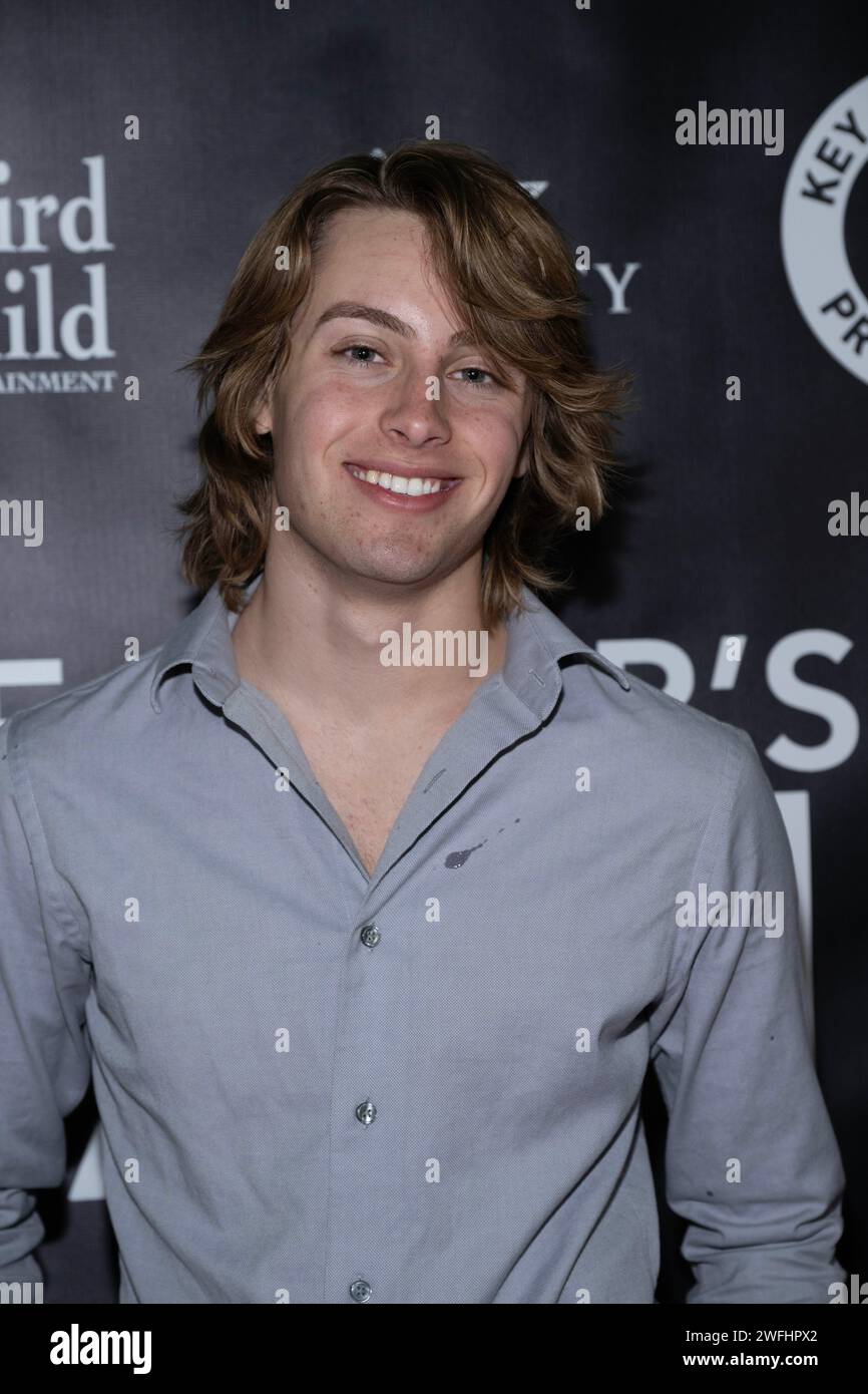 Glendale, USA. 30th Jan, 2024. Actor Ryker Baloun attends Los Angeles ...
