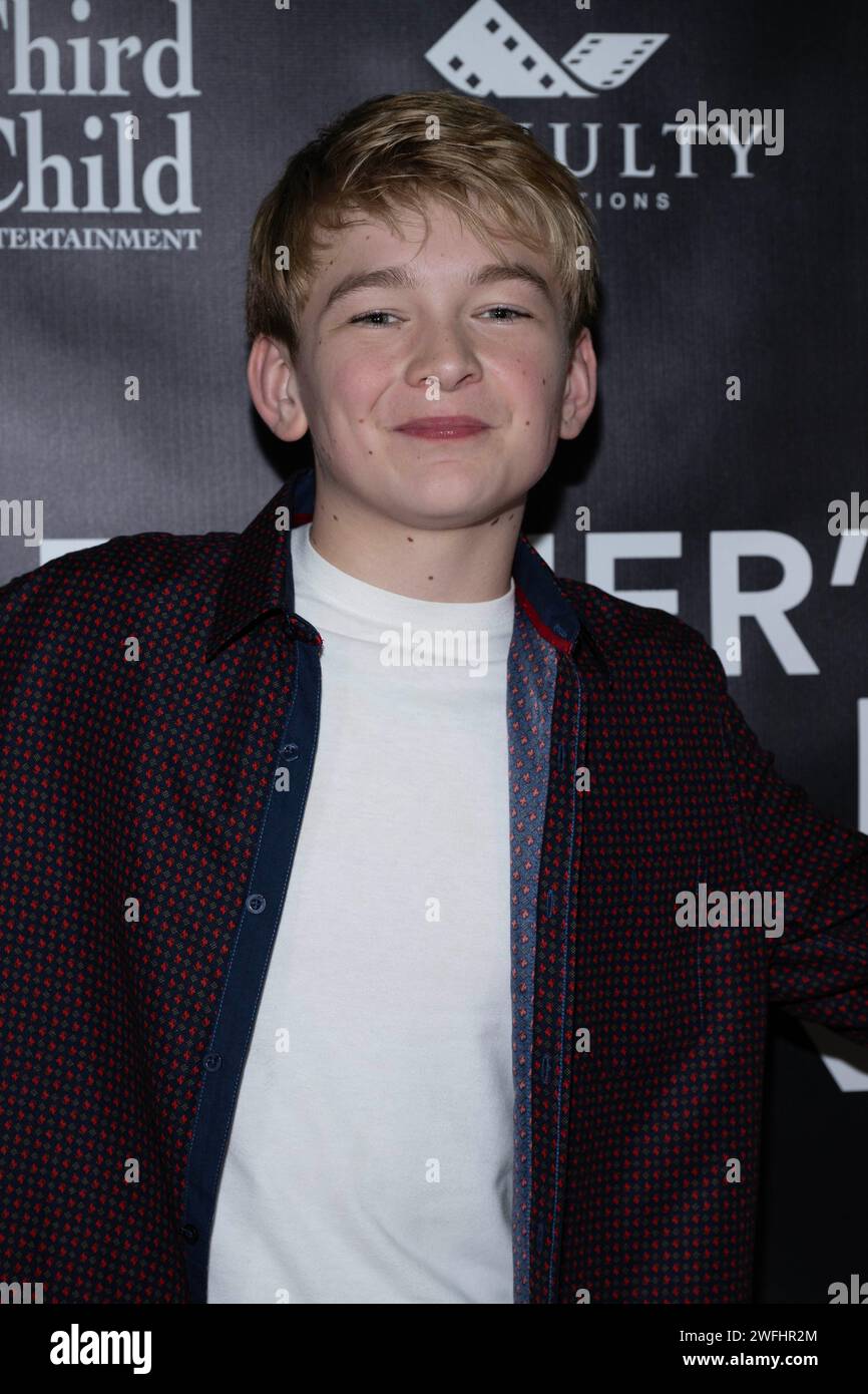 Glendale, USA. 30th Jan, 2024. Actor Kaido Lee Roberts attends Los Angeles Premiere of "My ...