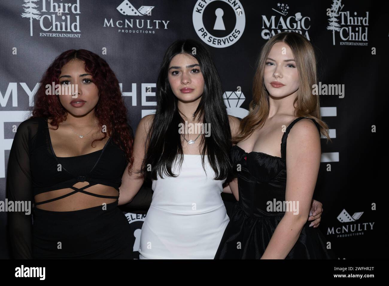 Glendale, USA. 30th Jan, 2024. girlsofficial-Anica Rose, Alexandra Bull ...