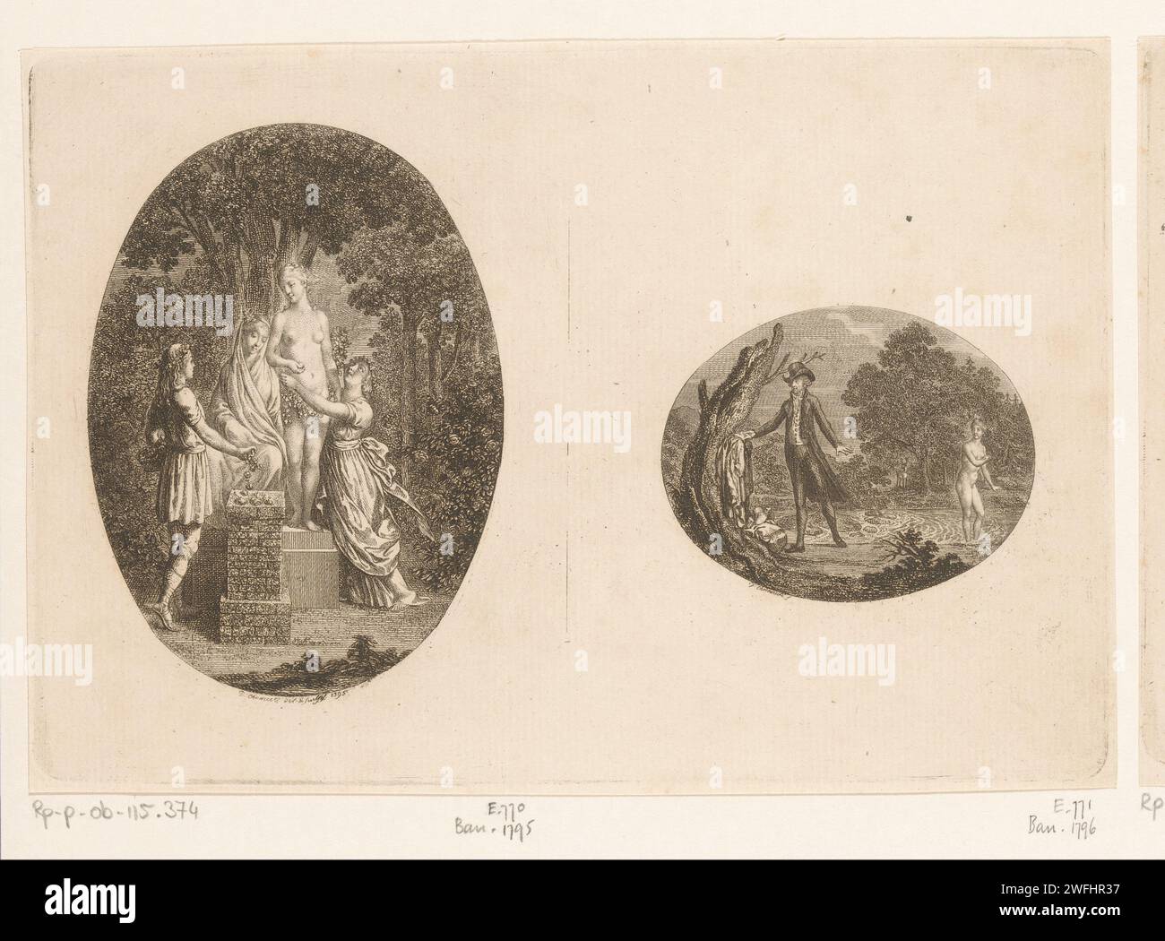 Two performances from Feyer der Liebe, Daniel Nikolaus Chodowiecki ...