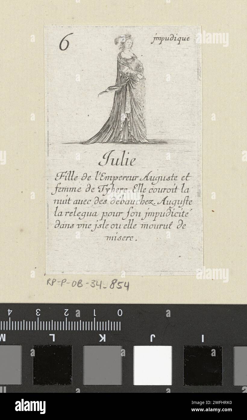 Julia Caesar Major, Stefano Della Bella, 1620 - 1664 print. playing ...