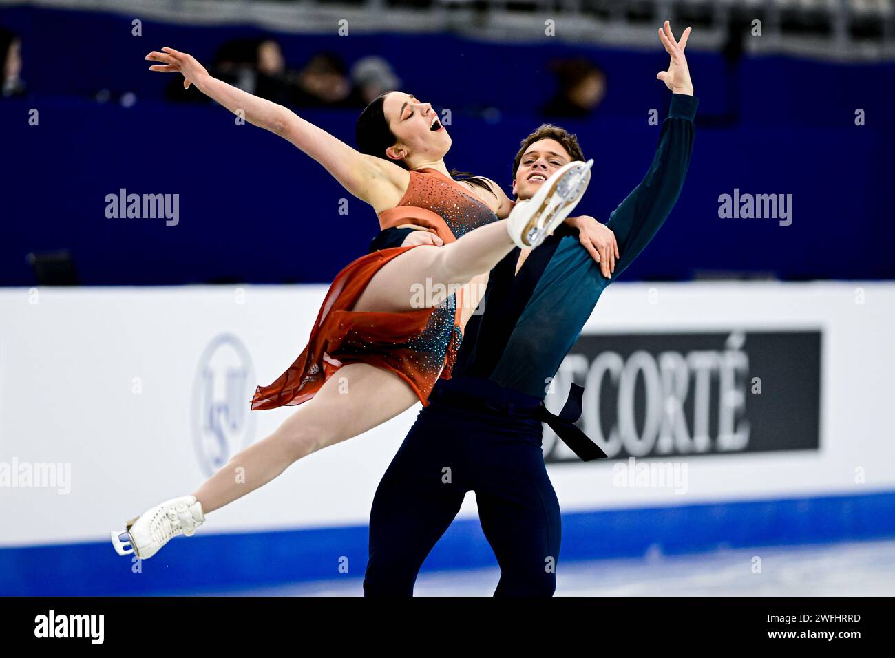 Shanghai, China. January 31, 2024, Caroline GREEN & Michael PARSONS ...