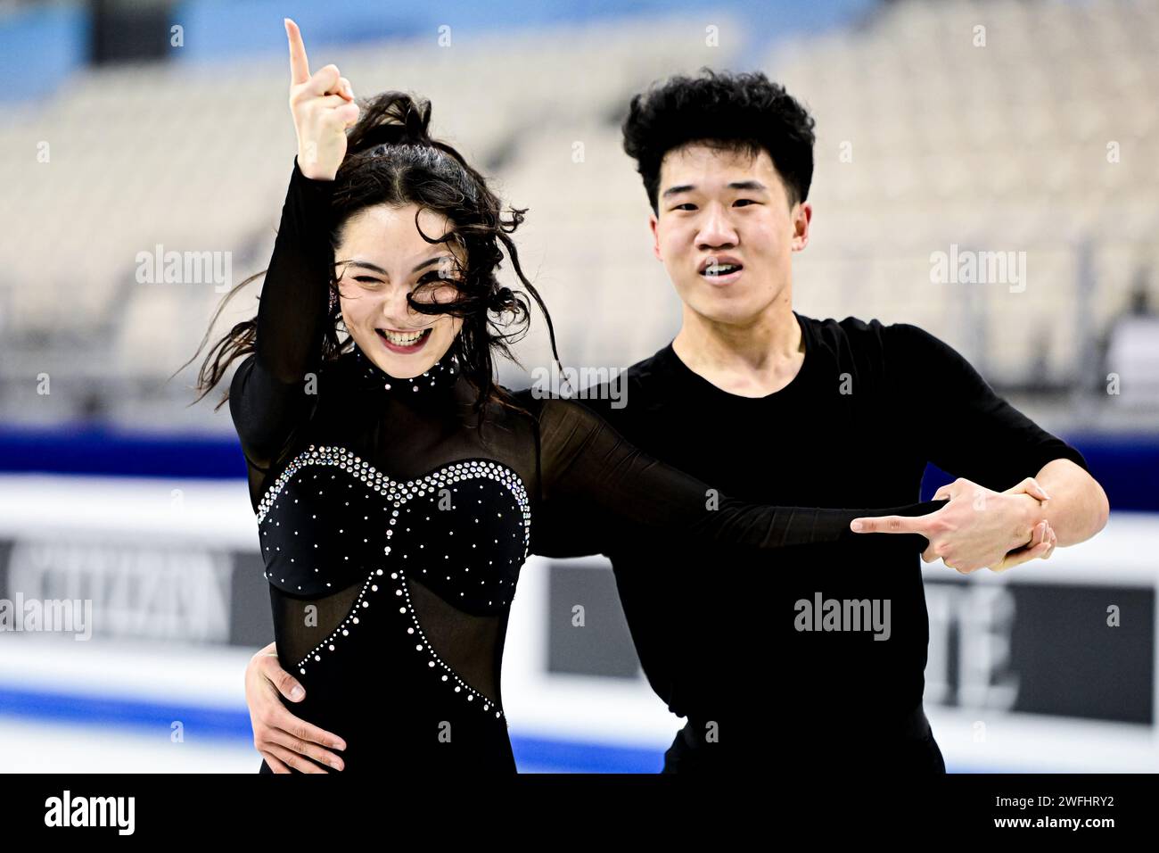 Shanghai, China. January 31, 2024, Hannah LIM & Ye QUAN (KOR), during ...