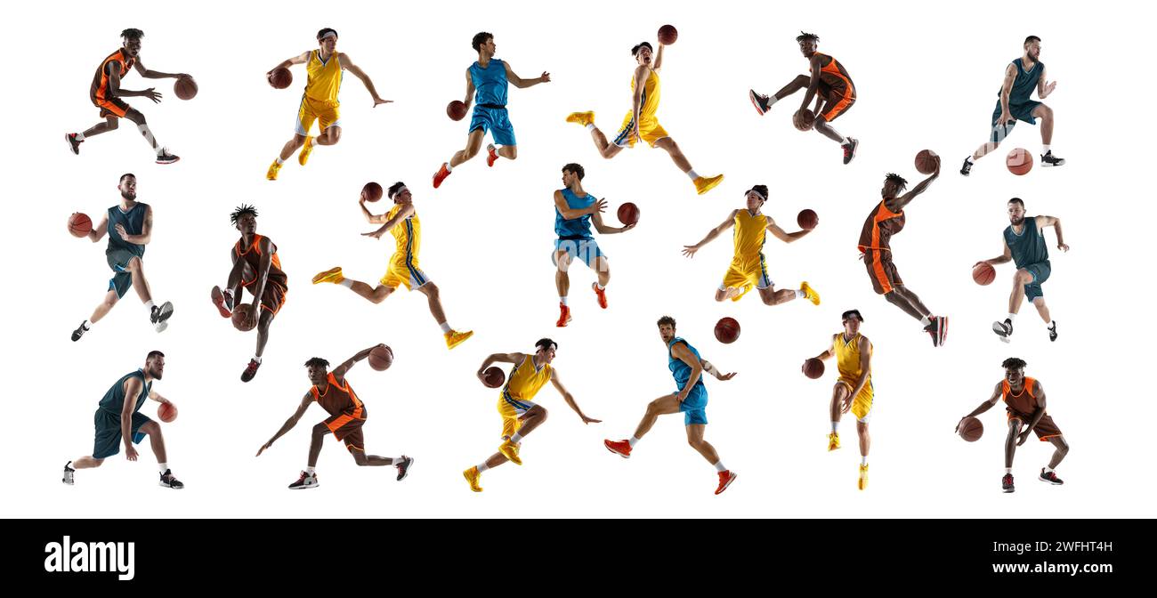 Basketball action shots Cut Out Stock Images & Pictures - Alamy