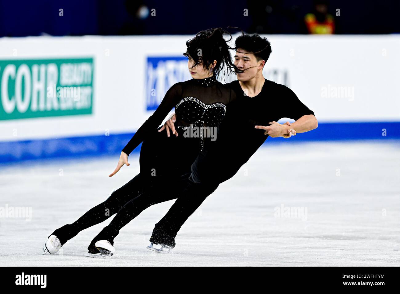 Shanghai, China. January 31, 2024, Hannah LIM & Ye QUAN (KOR), during ...