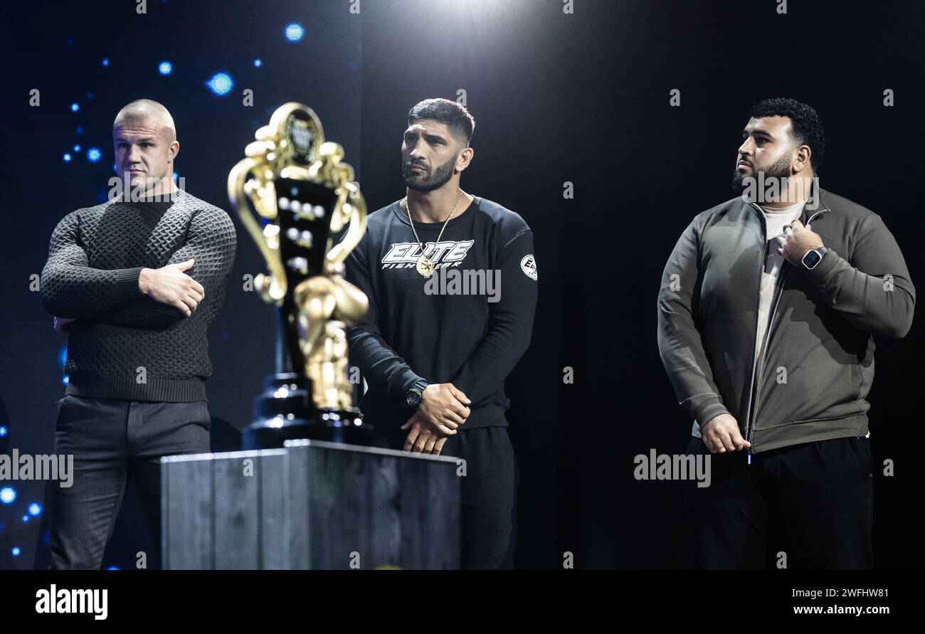 AMSTERDAM - Uku Jürjendal, Bahram Rajabzadeh and Nabil Khachab during ...