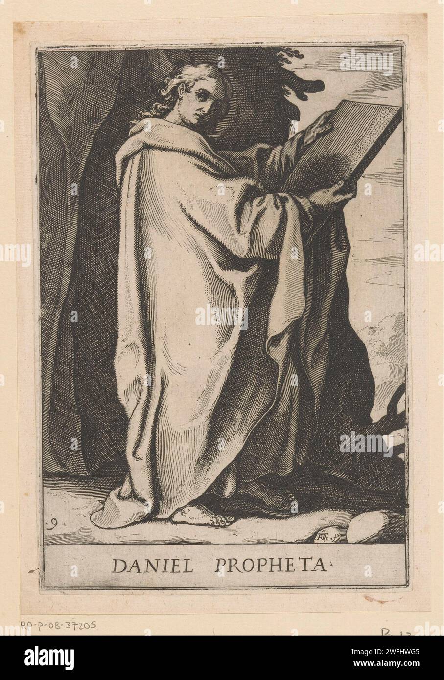 Profeet Daniël, Raffaello Schiambinosso, 1606 - 1609 print The prophet ...