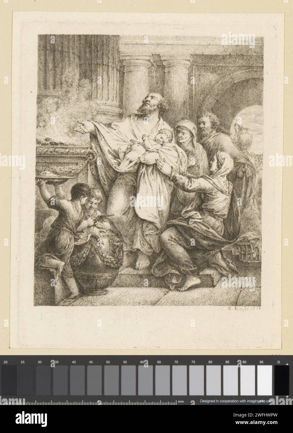 Presentation in the Temple, Christian Bernhard Rode, 1776 print paper ...