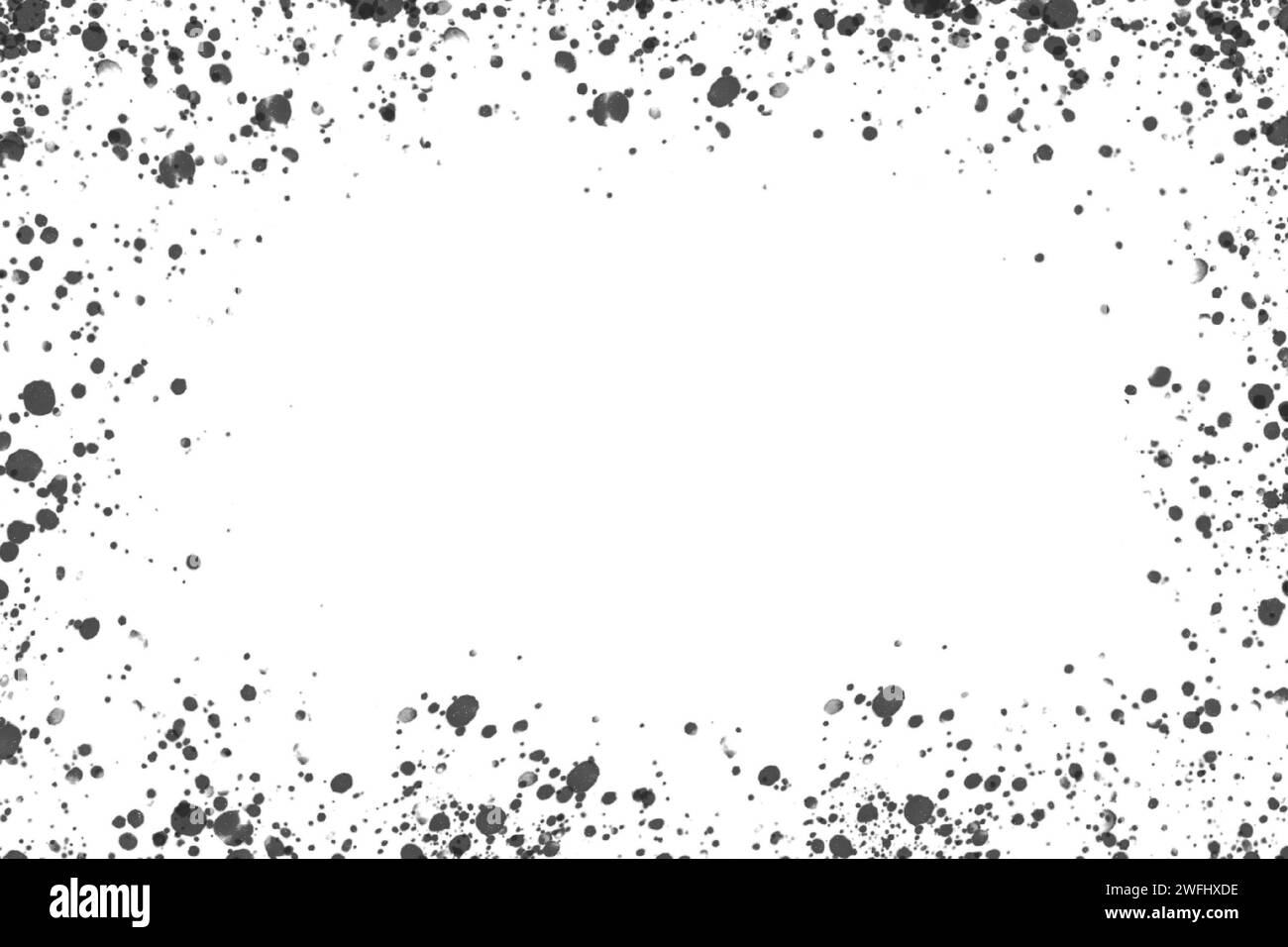 Ink splat frame. Splash illustration Stock Photo - Alamy