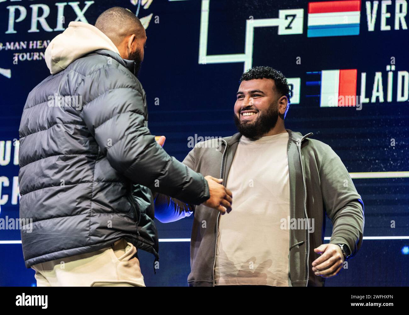 AMSTERDAM - Nabil Khachab during the draw for the matchups for the ...