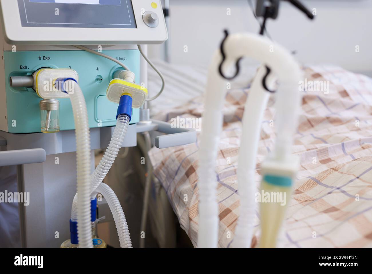 modern ventilator in operating room, selective focus Stock Photo - Alamy