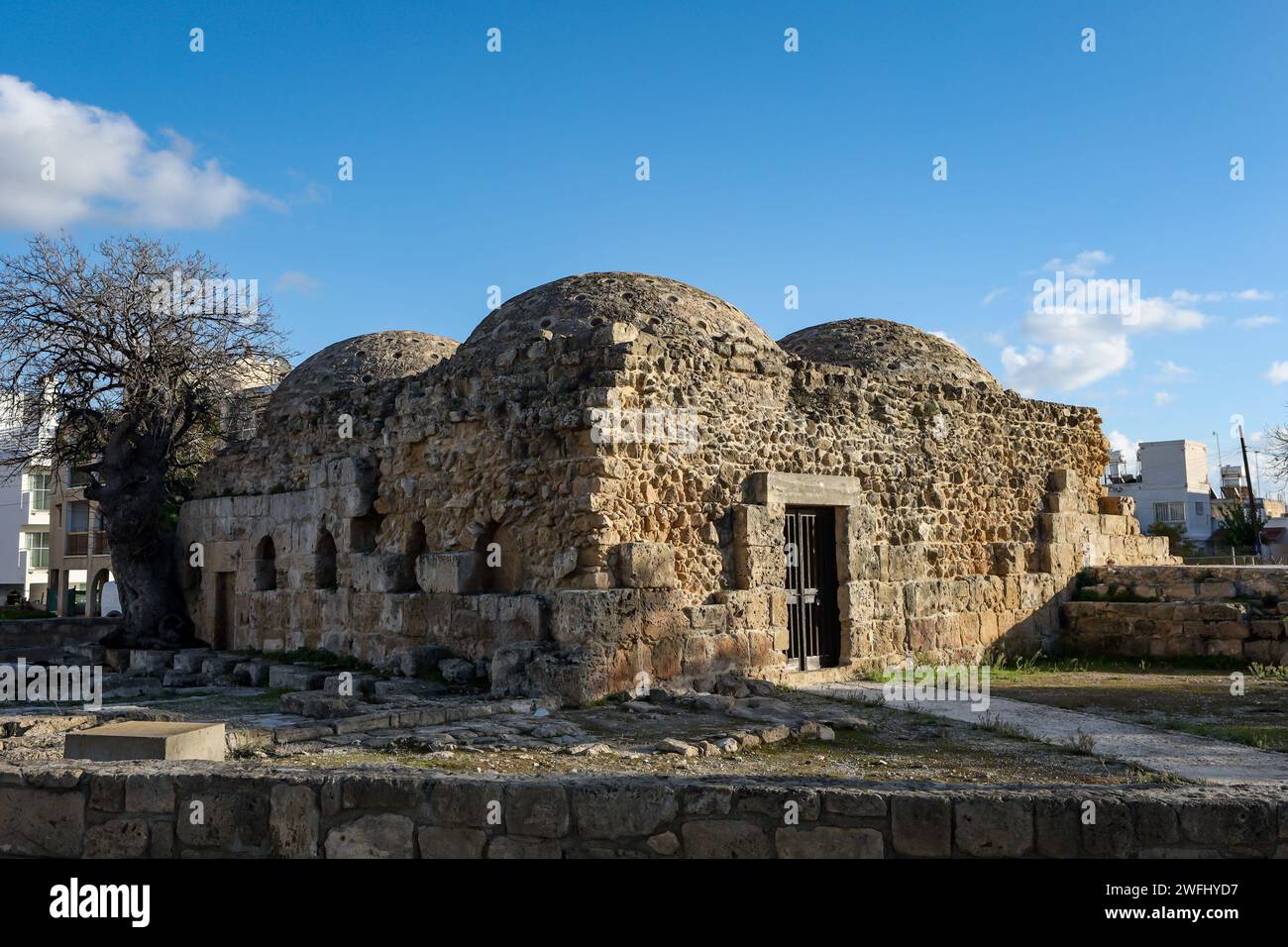 Paphos, Cyprus - December 23, 2023: Historical Turkish bath hammam ...
