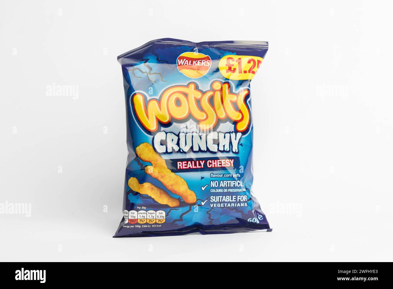 London, United Kingdom, 29th January 2024:- A packet of Walkers Wotsits ...