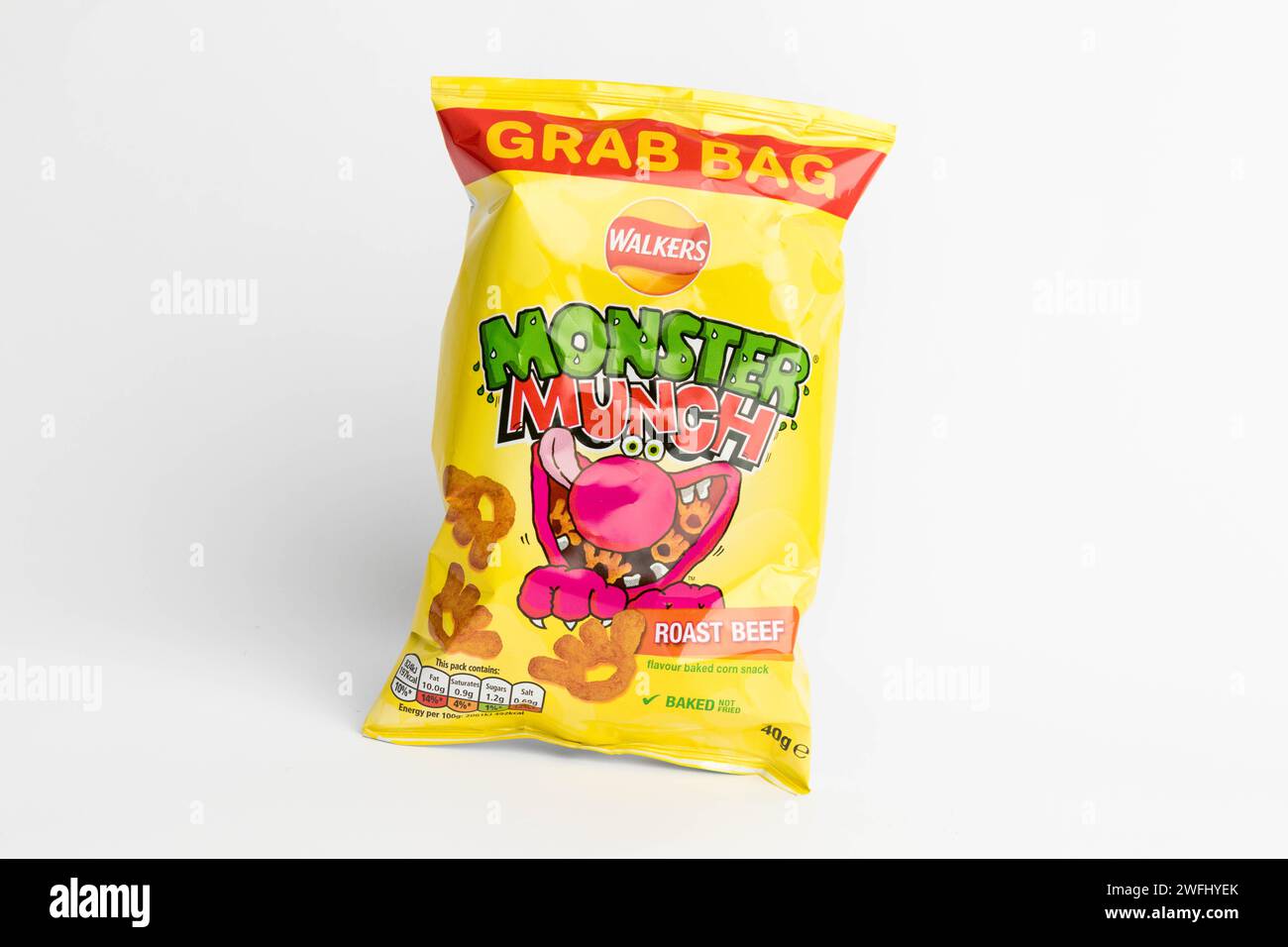London, United Kingdom, 29th January 2024:- A packet of Walkers Monster ...