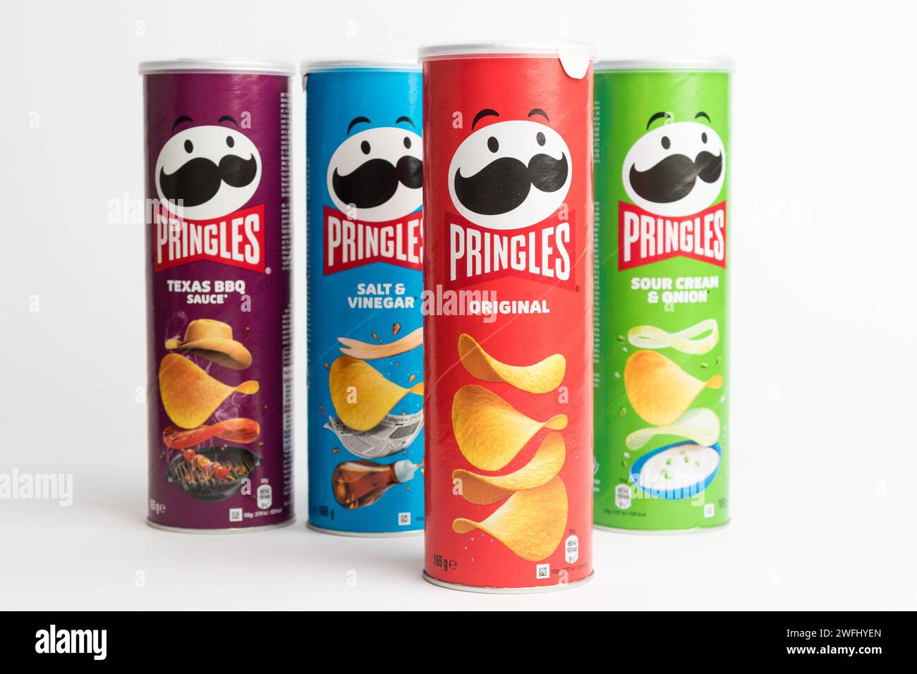London, United Kingdom, 29th January 2024:- A selection of Pringles ...