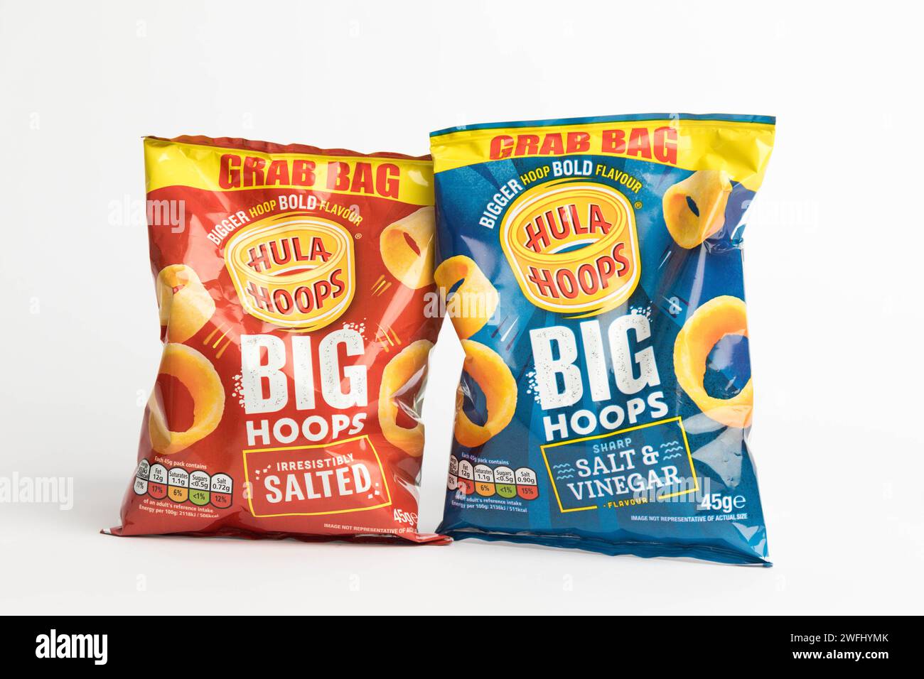 London, United Kingdom, 29th January 2024:- A pair of packets of Hula ...