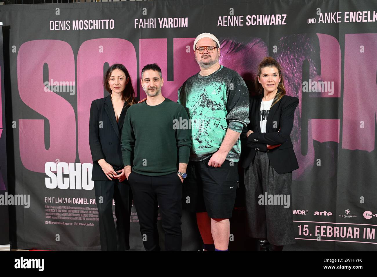 Cologne, Germany. 30th Jan, 2024. Actors Aenne Schwarz, Denis Moschitto ...