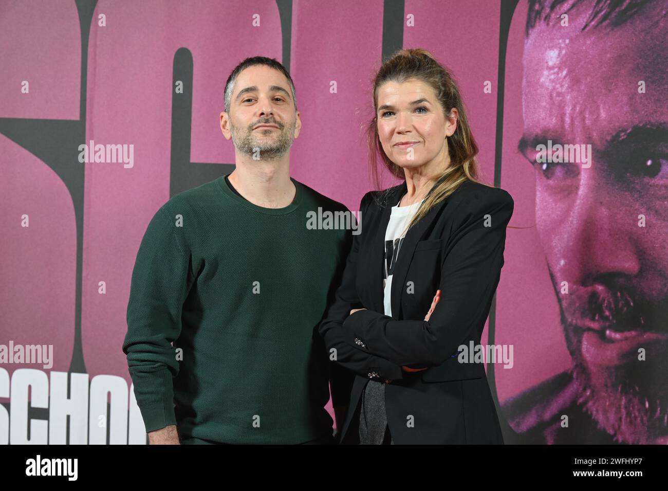 Cologne, Germany. 30th Jan, 2024. Actors Denis Moschitto and Anke ...