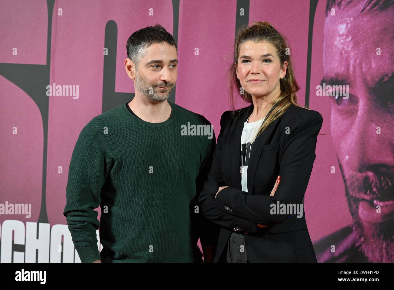 Cologne, Germany. 30th Jan, 2024. Actors Denis Moschitto and Anke ...