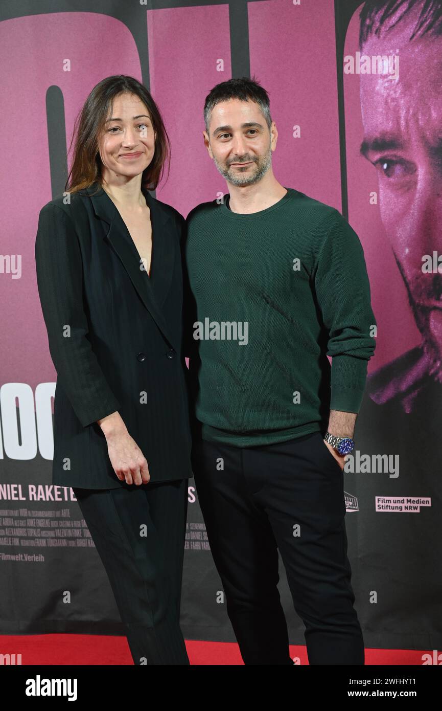 Cologne, Germany. 30th Jan, 2024. Actors Aenne Schwarz and Denis ...