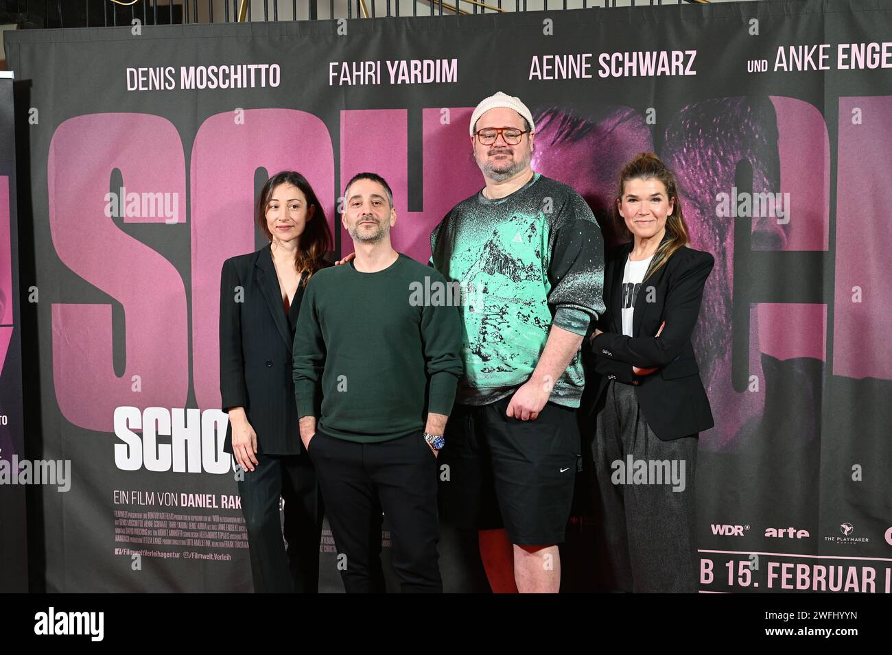 Cologne, Germany. 30th Jan, 2024. Actors Aenne Schwarz, Denis Moschitto ...
