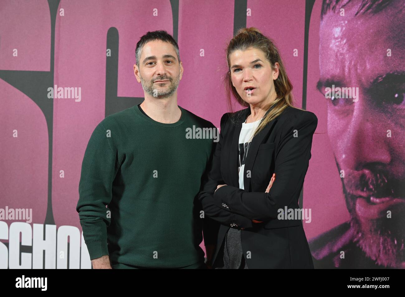Cologne, Germany. 30th Jan, 2024. Actors Denis Moschitto and Anke ...