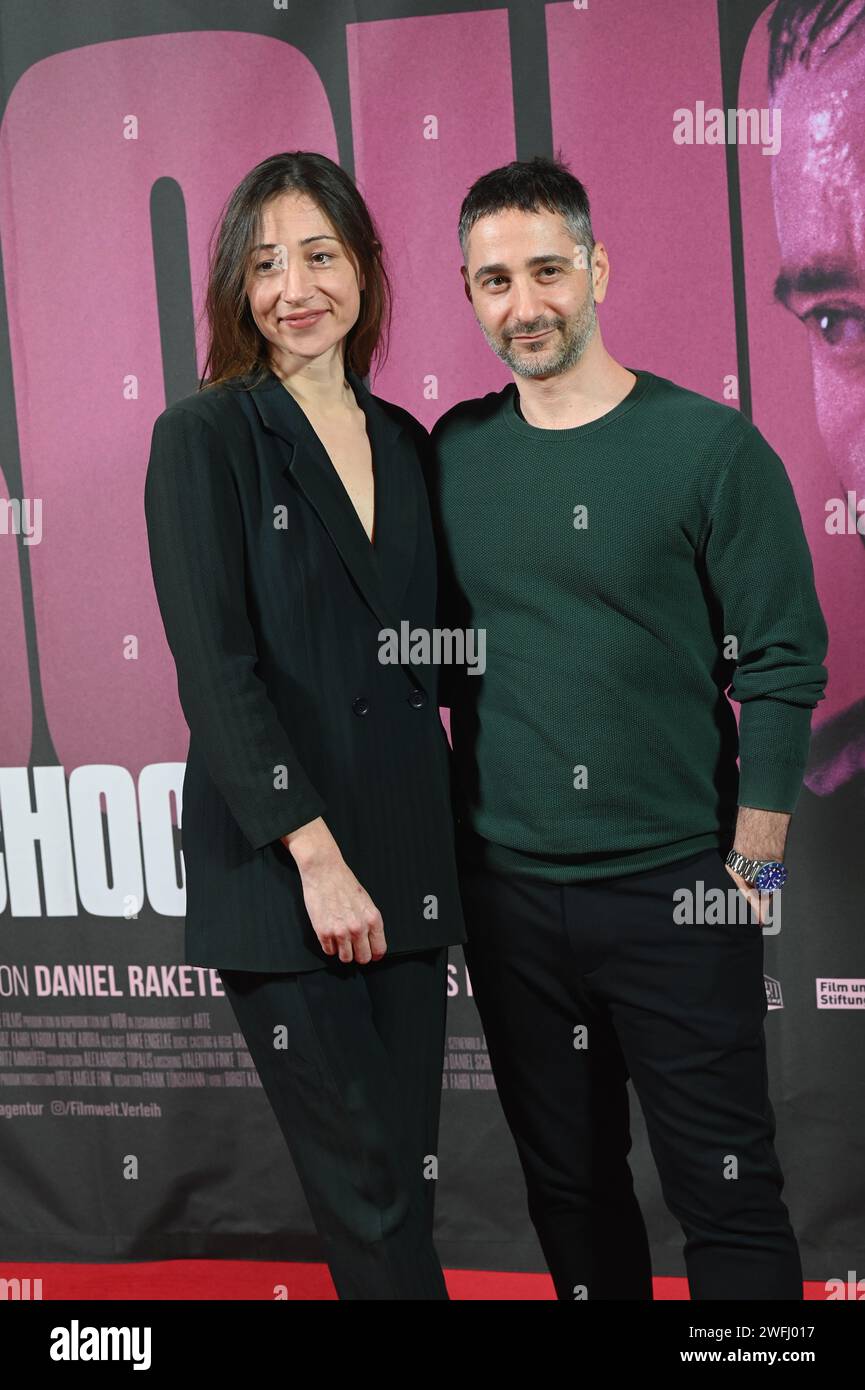 Cologne, Germany. 30th Jan, 2024. Actors Aenne Schwarz and Denis ...