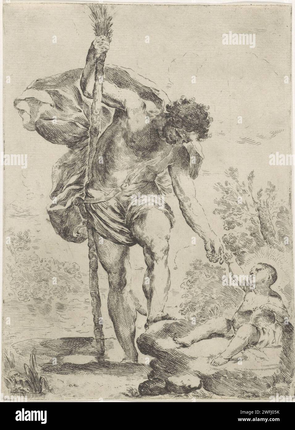 Holy Christoffel, Francesco Amato, c. 1585 - c. 1620 print Saint ...