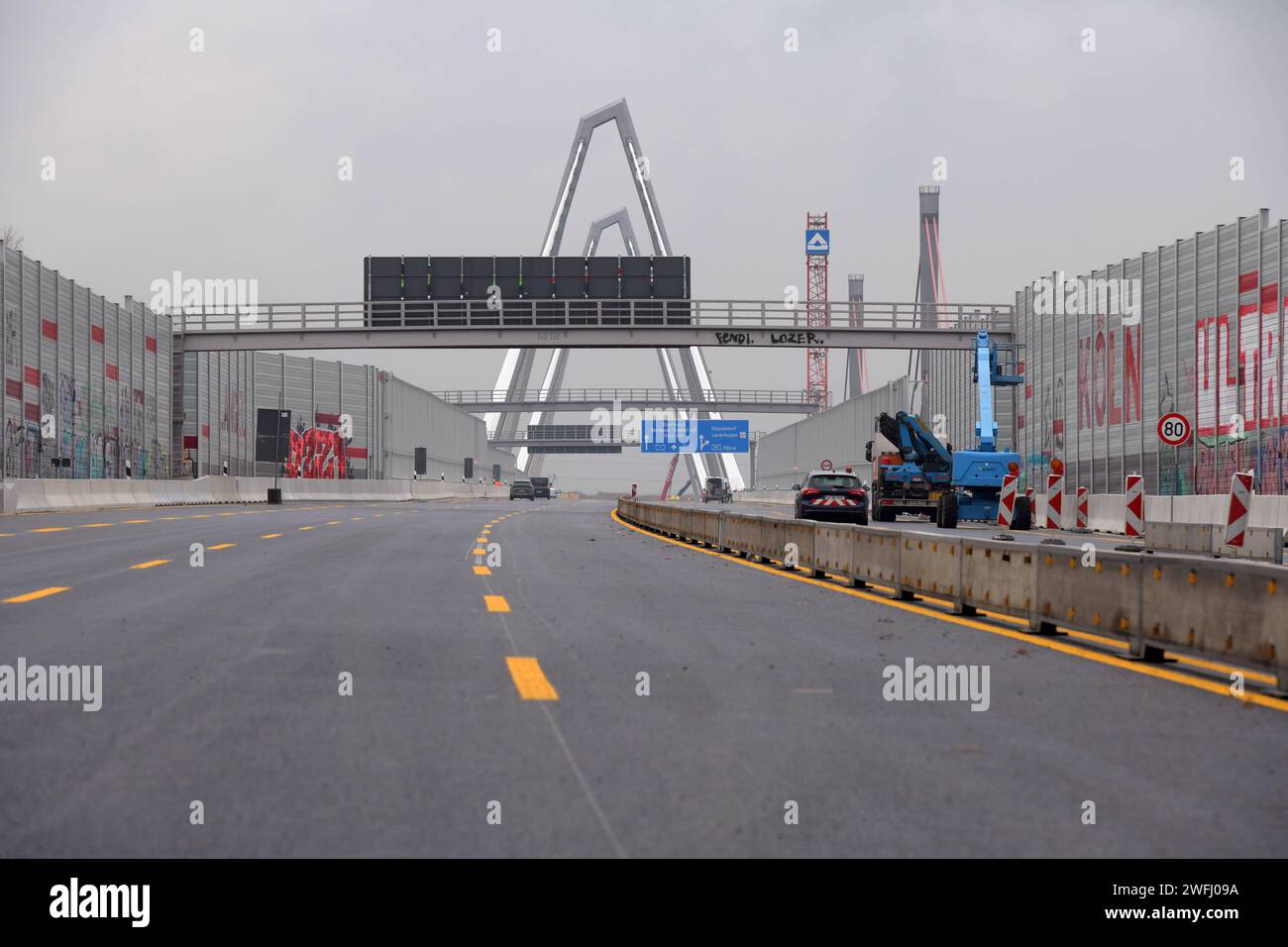 Deutschland, Koeln-Merkenich, 31.01.2024 Verkehrsfreigabe der neuen ...
