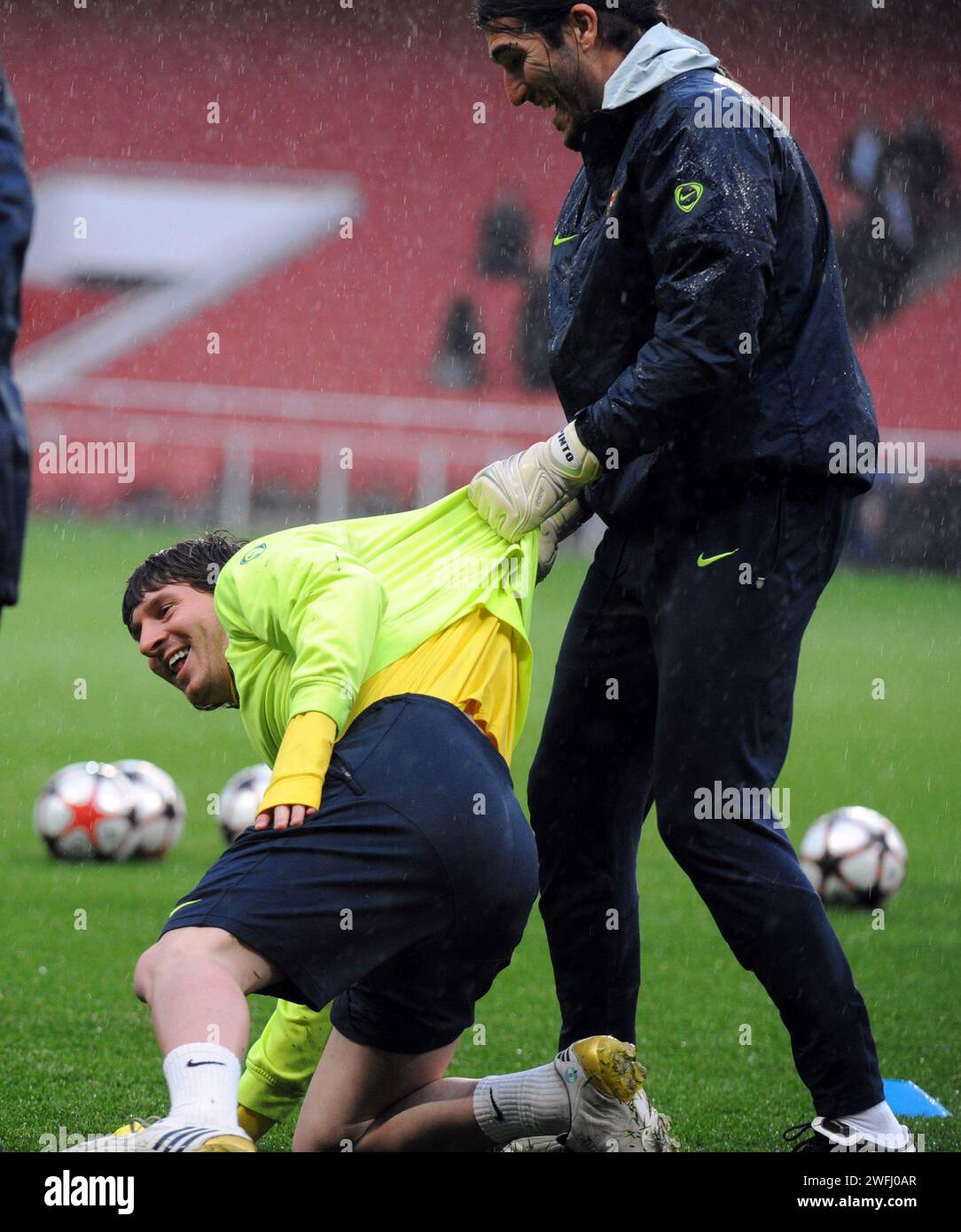 Pic shows: Barcelona Train at the Emirates good to be back Thierry ...