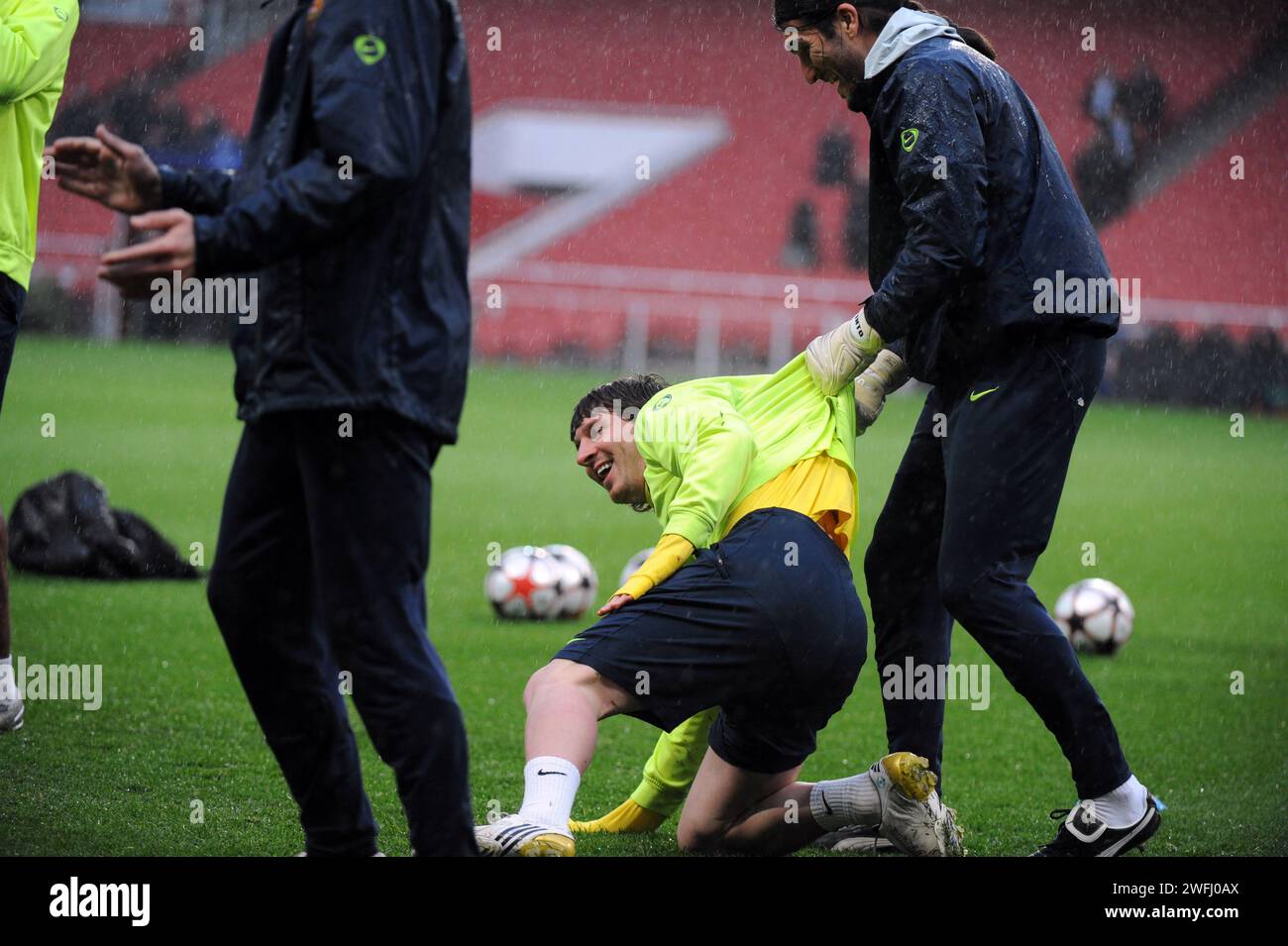 Pic shows: Barcelona Train at the Emirates good to be back Thierry ...
