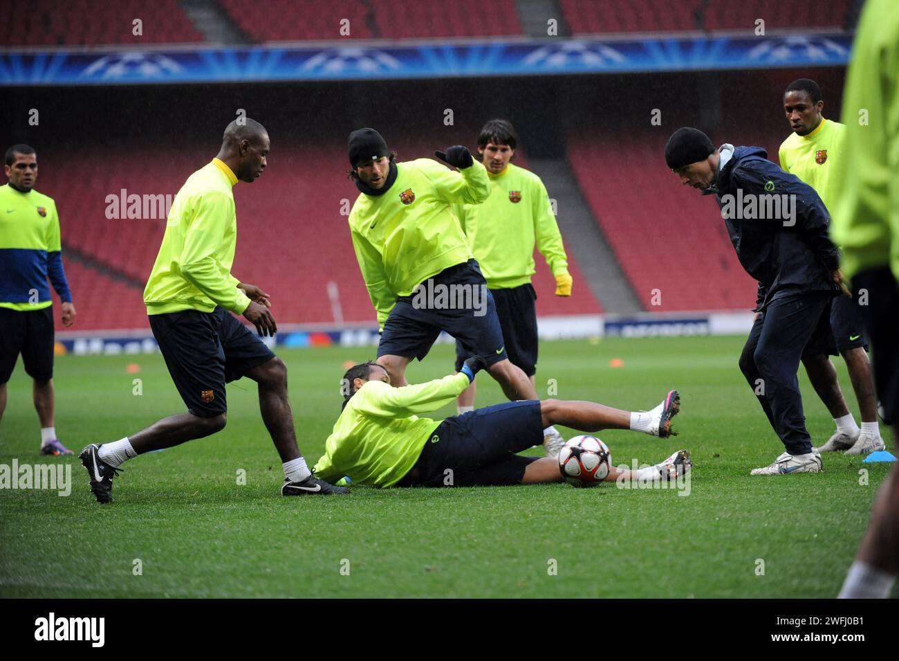 Pic shows: Barcelona Train at the Emirates good to be back Thierry ...