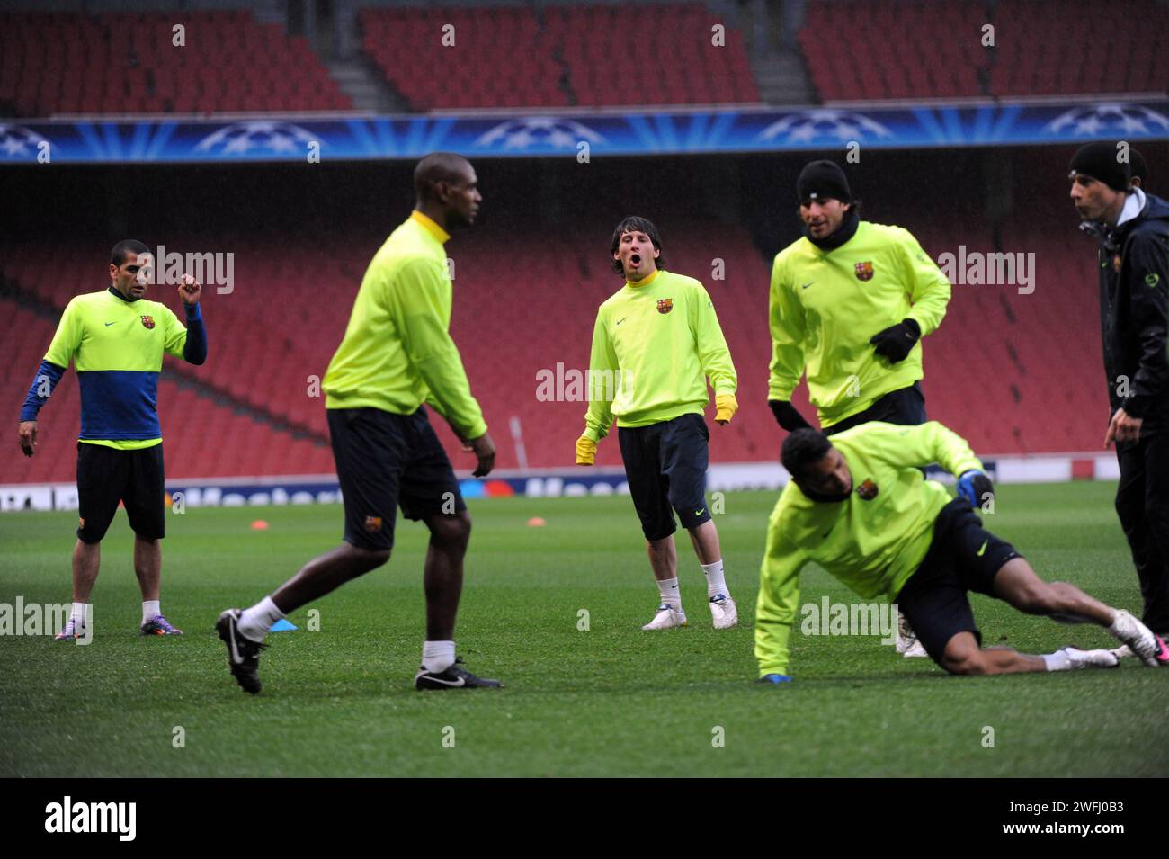 Pic shows: Barcelona Train at the Emirates good to be back Thierry ...