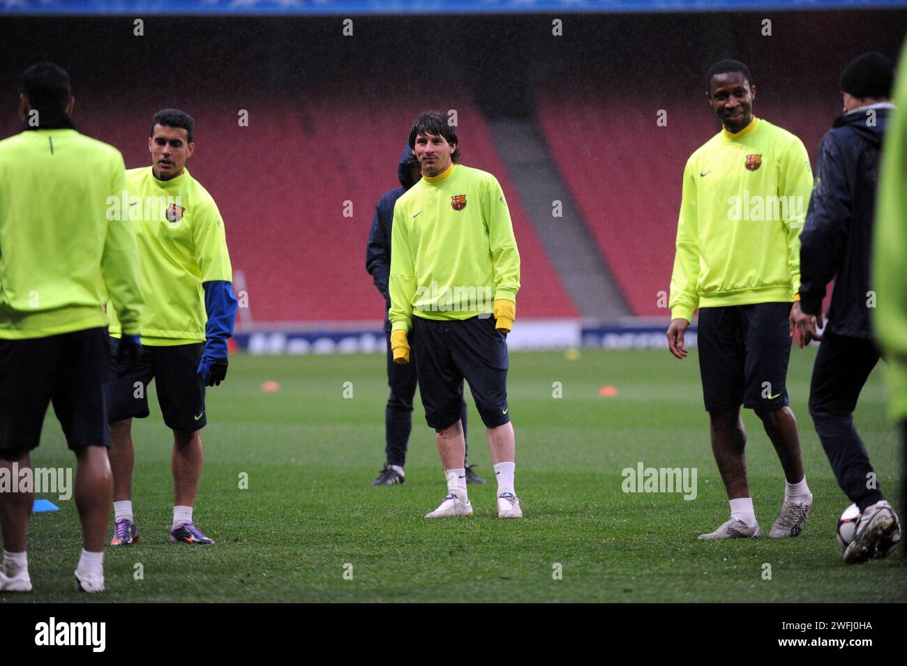 Pic shows: Barcelona Train at the Emirates good to be back Thierry ...