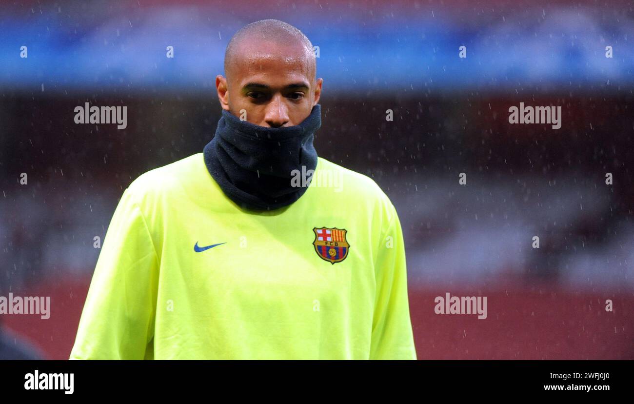 Pic shows: Barcelona Train at the Emirates good to be back Thierry ...