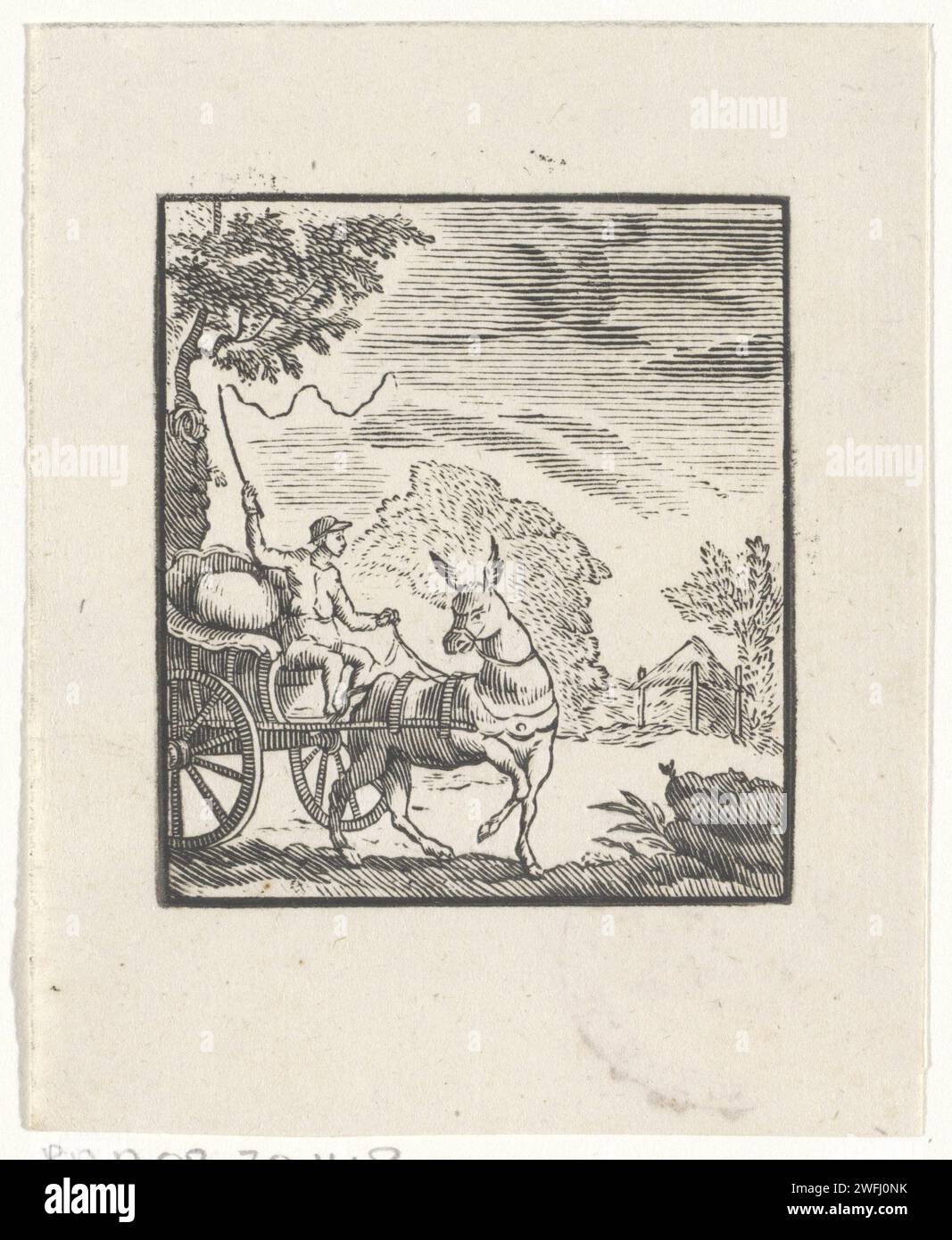 Presentation of a story from the Aesopus Fabelen, Hendrik Numan, 1746 ...