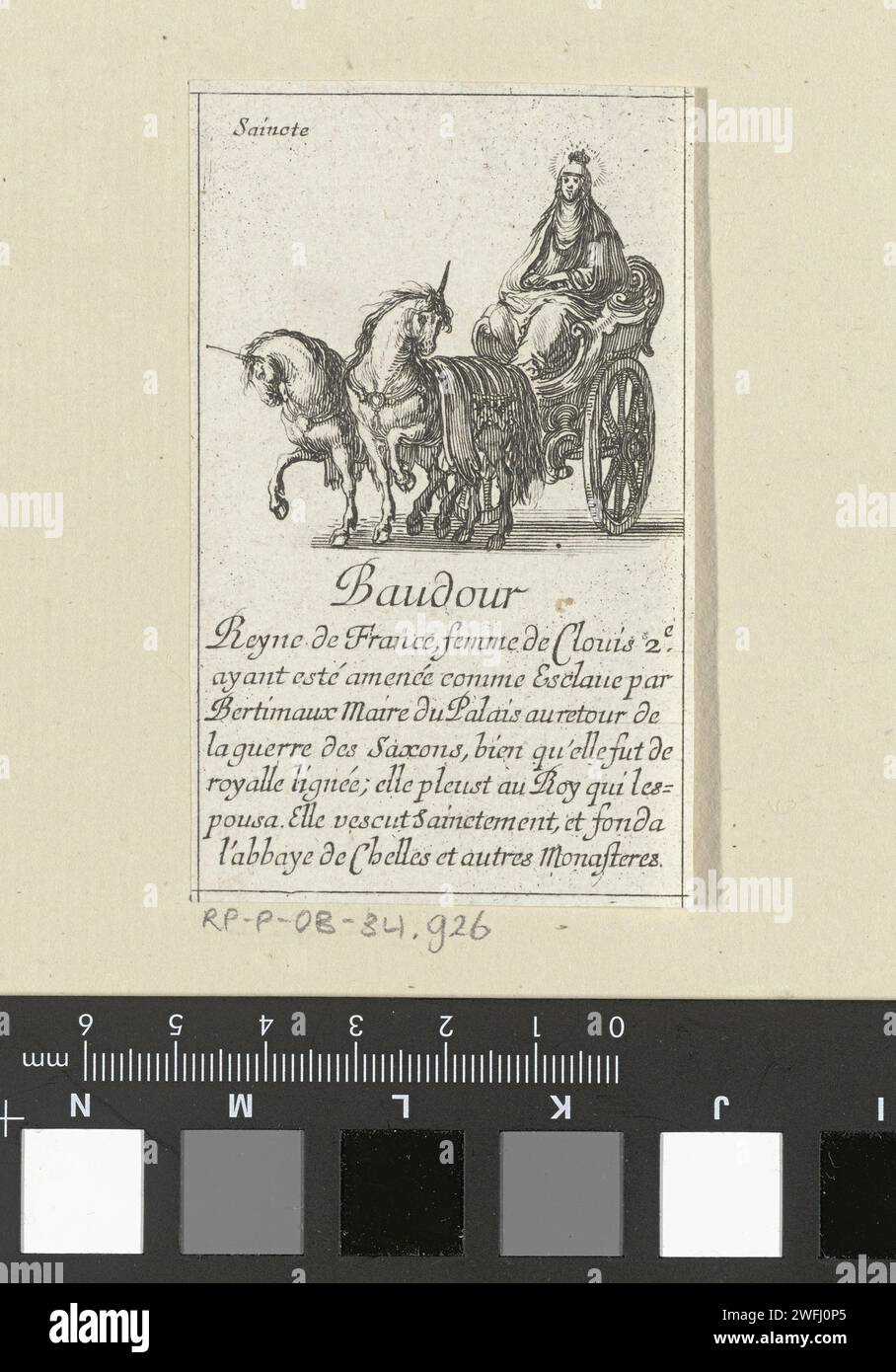 Baudour, Stefano Della Bella, 1620 - 1664 print. playing card Play card ...