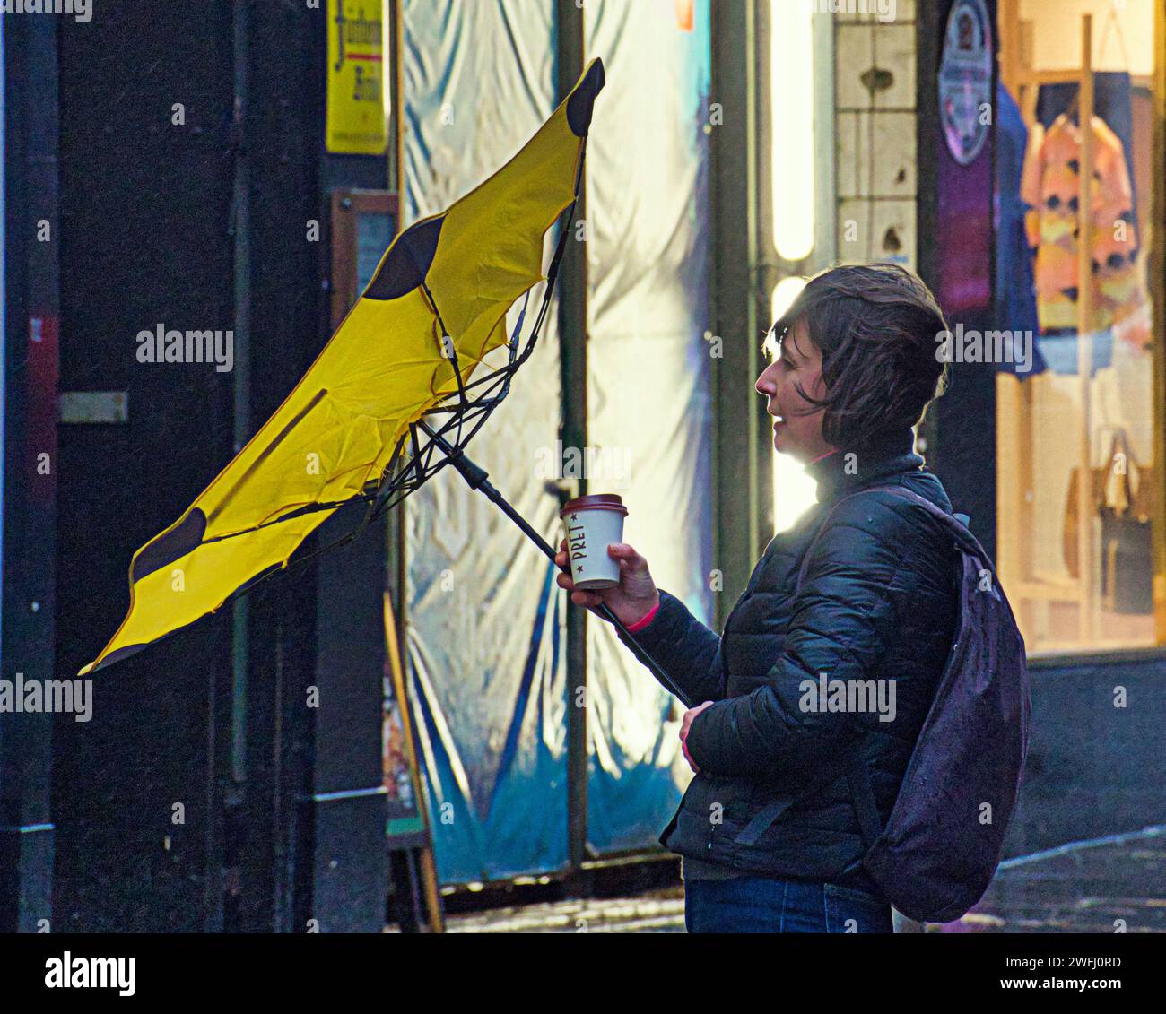 Glasgow, Scotland, UK. 31st January, 2024. UK Weather: Storm Ingunn ...
