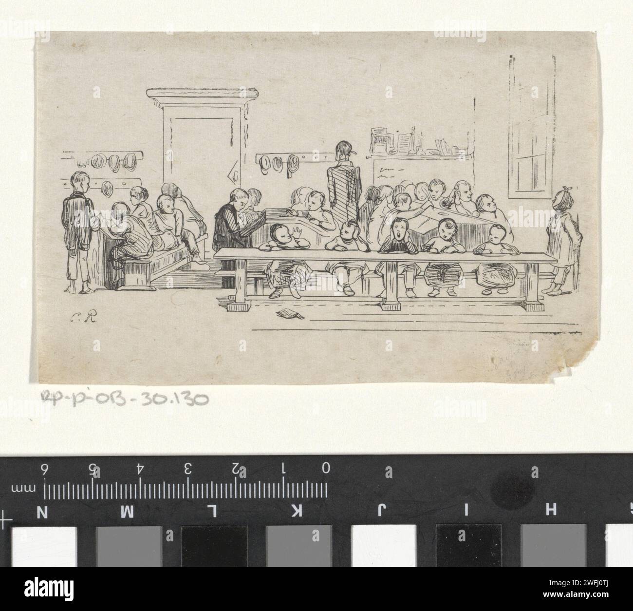 School class, Johann Wilhelm Friedrich Kachel, after monogram cr (19th ...