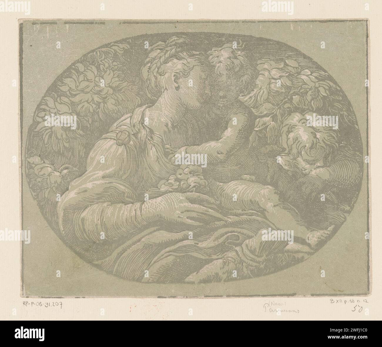 Maria Met Kind En Johannes de Ovener, Antonio da Trento, After Parmigianino, c. 1520 - c. 1550 ...