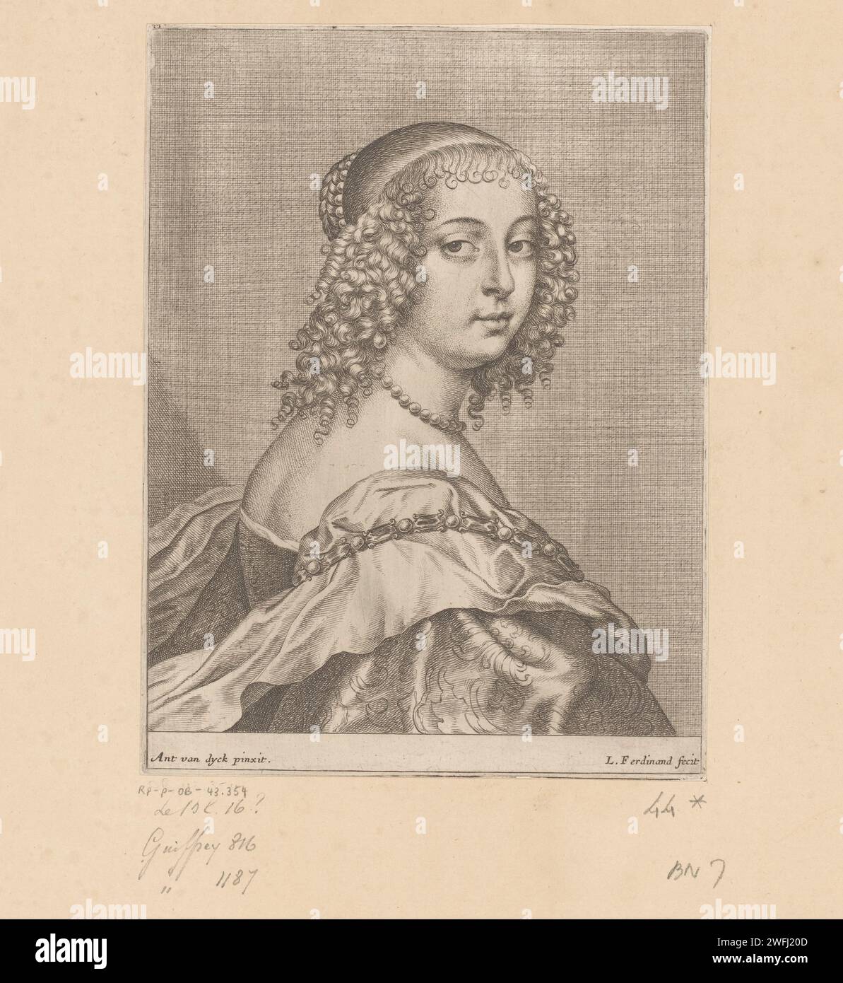 Portrated Van Mary Ruthven, Louis Ferdinand in Elle, After Anthony Van ...