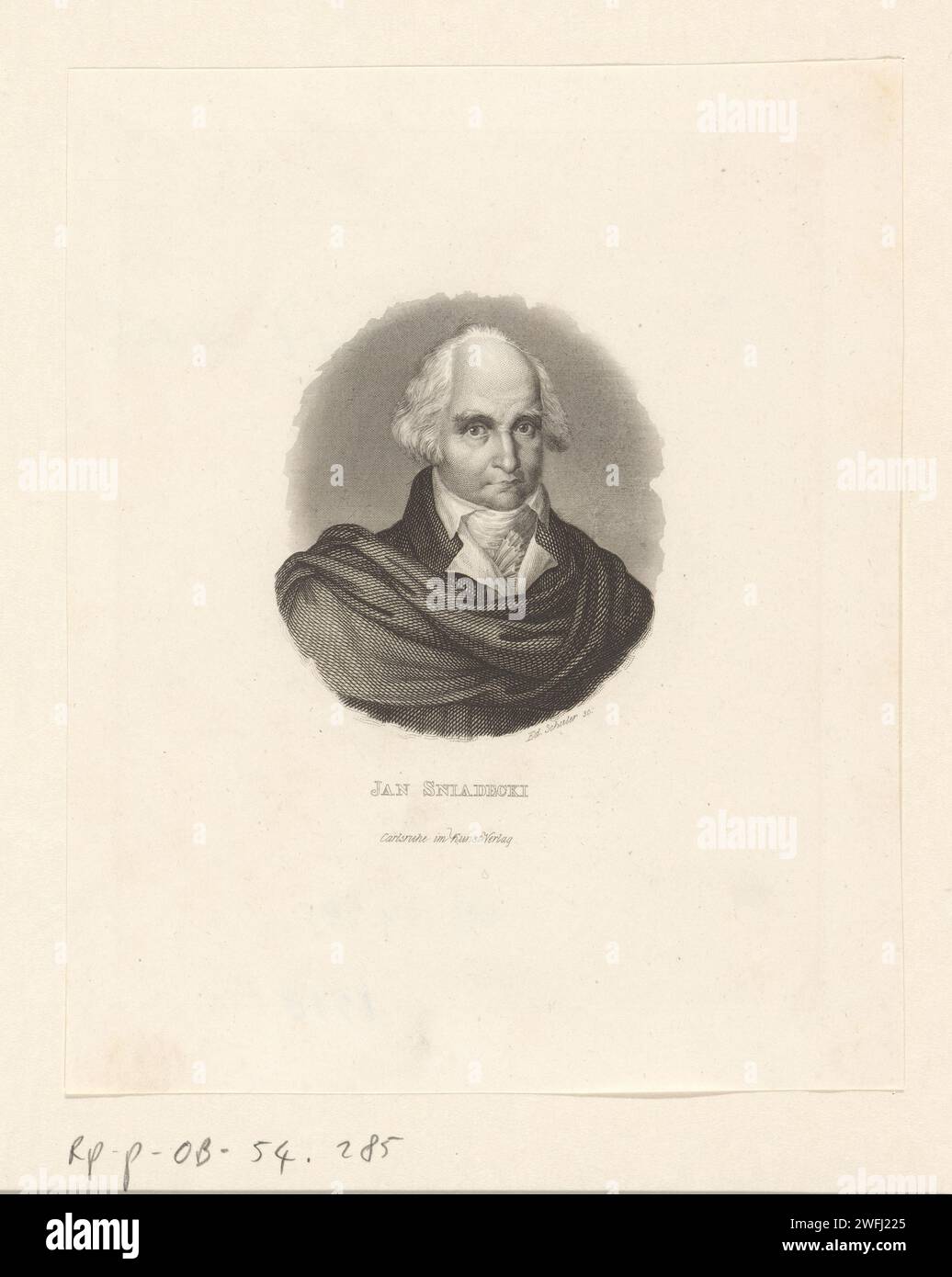 Portrait of Van Jan Śniadecki, Edouard Schuler, 1816 - 1882 print ...