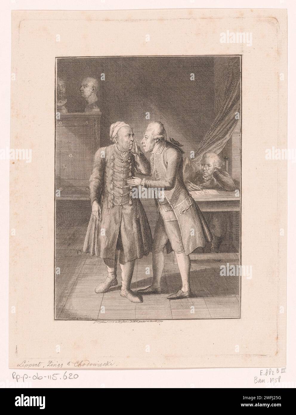 Chodowiecki Schetst Lippert en Zingg, Daniel Nikolaus Chodowiecki, 1798 ...
