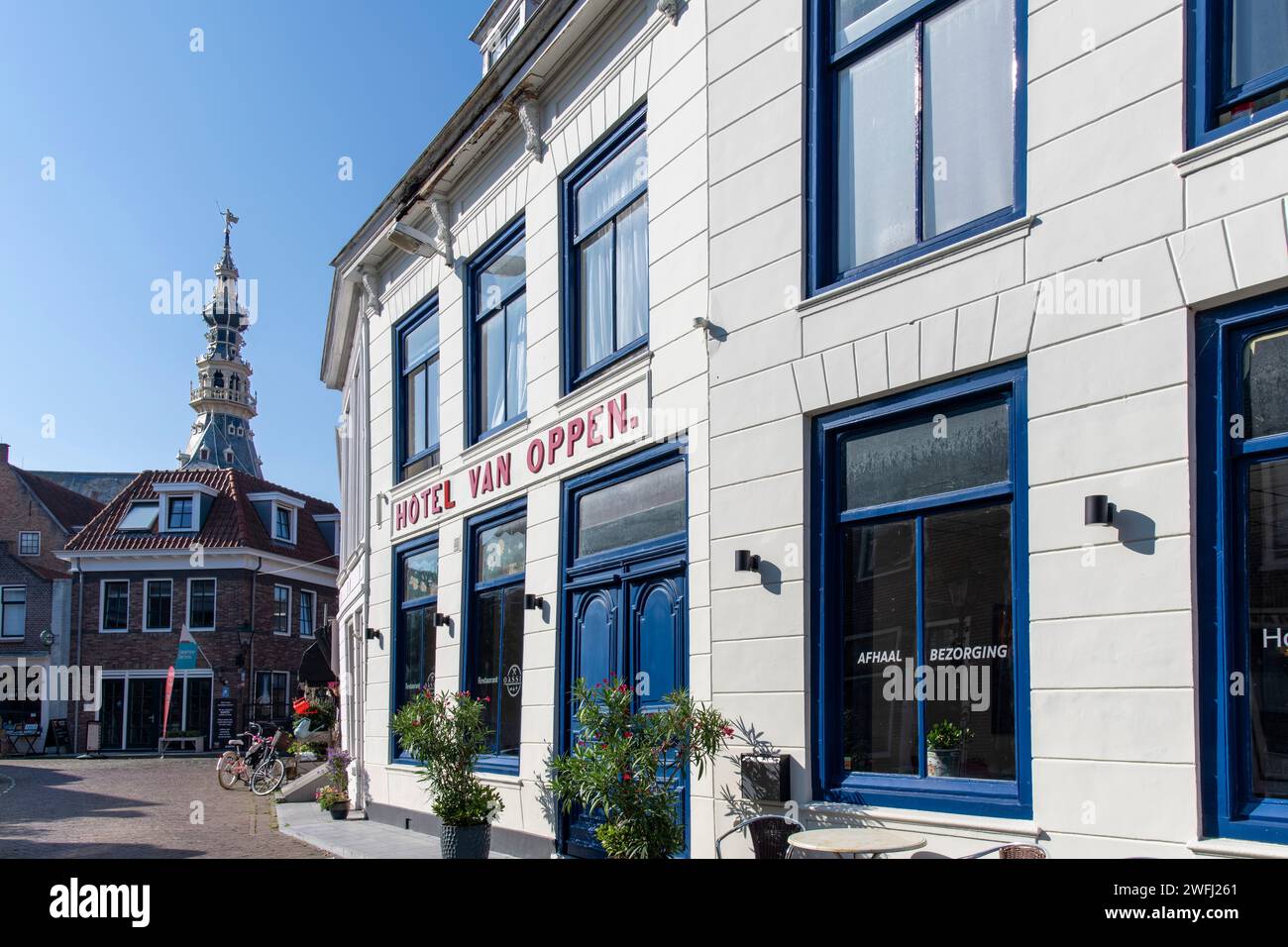 Zierikzee, the Netherlands-September 15, 2023; Narrow street of the ...