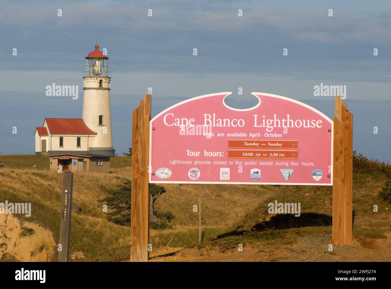 Cape Blanco Lighthouse, Cape Blanco State Park, Oregon Stock Photo - Alamy