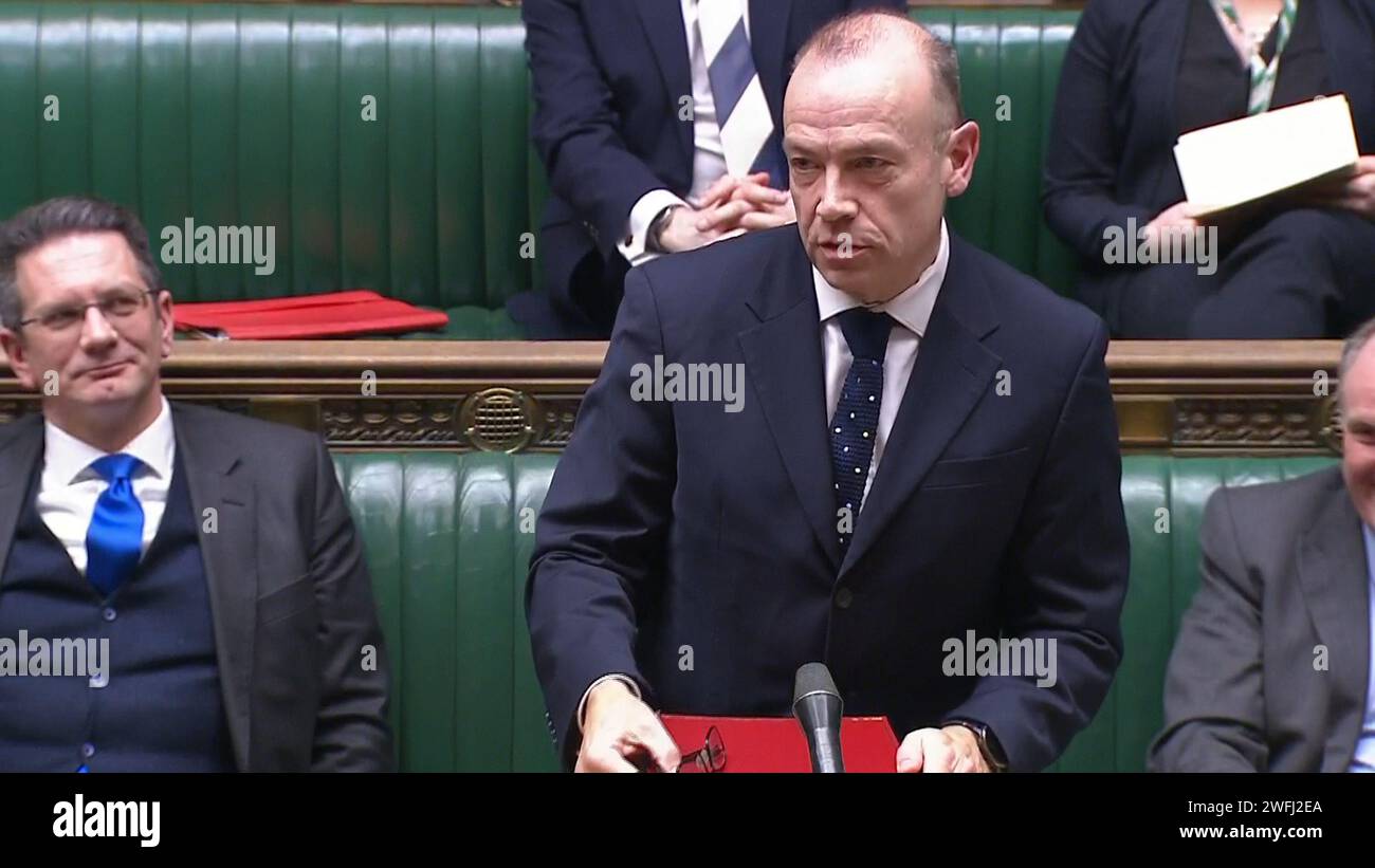 Northern Ireland Secretary Chris Heaton-Harris makes a statement on the ...