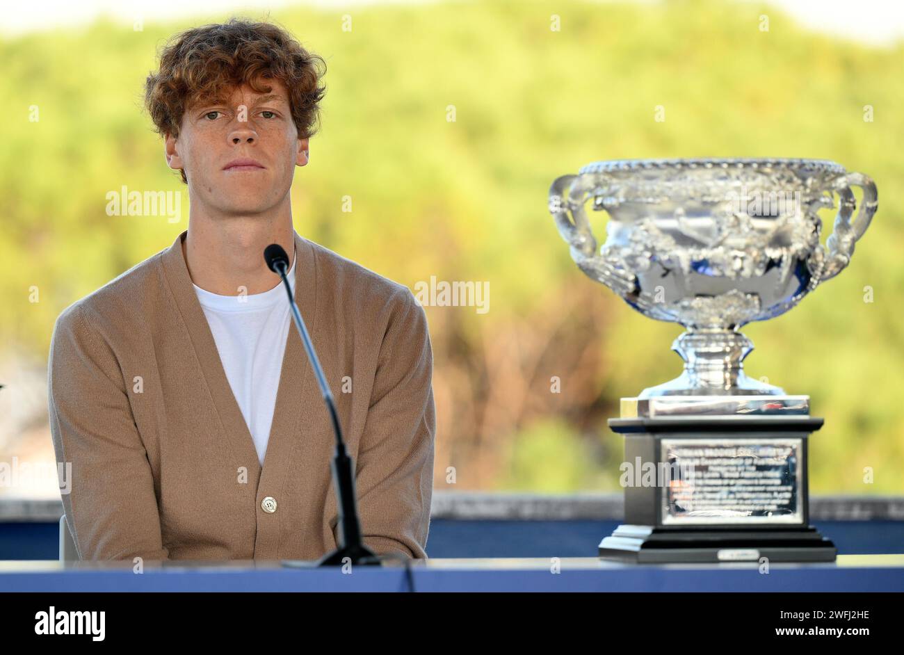 January 31, 2024, Rome, ITALIA: Italian tennis player Jannik Sinner ...
