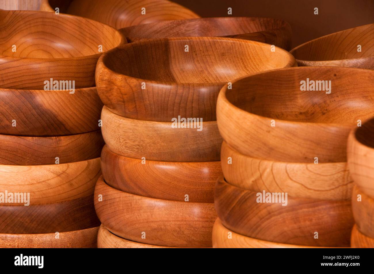 Myrtlewood bowls, House of Myrtlewood, Coos Bay, Oregon Stock Photo - Alamy