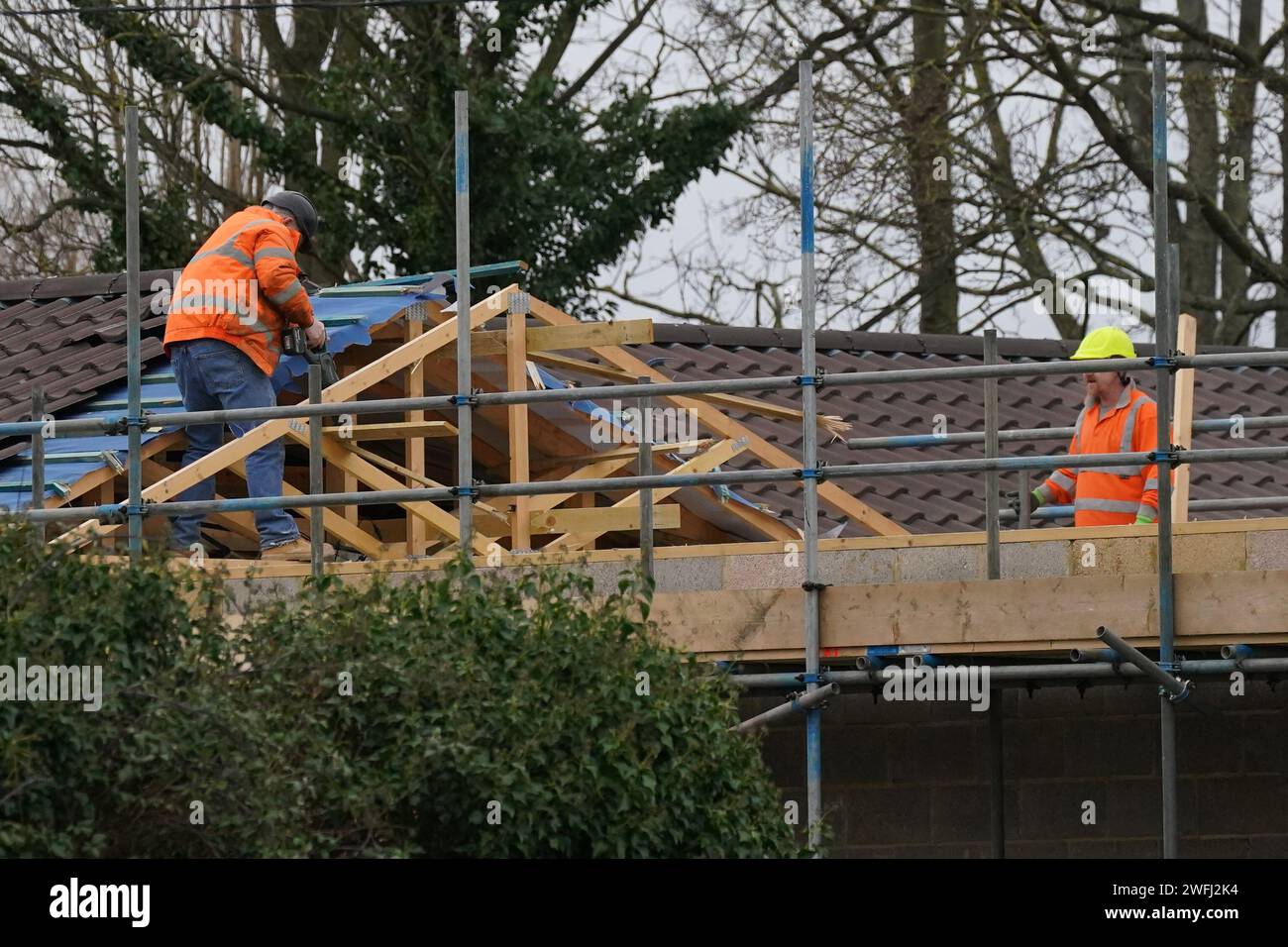 Work continues to demolish an unauthorised spa pool block at the home ...