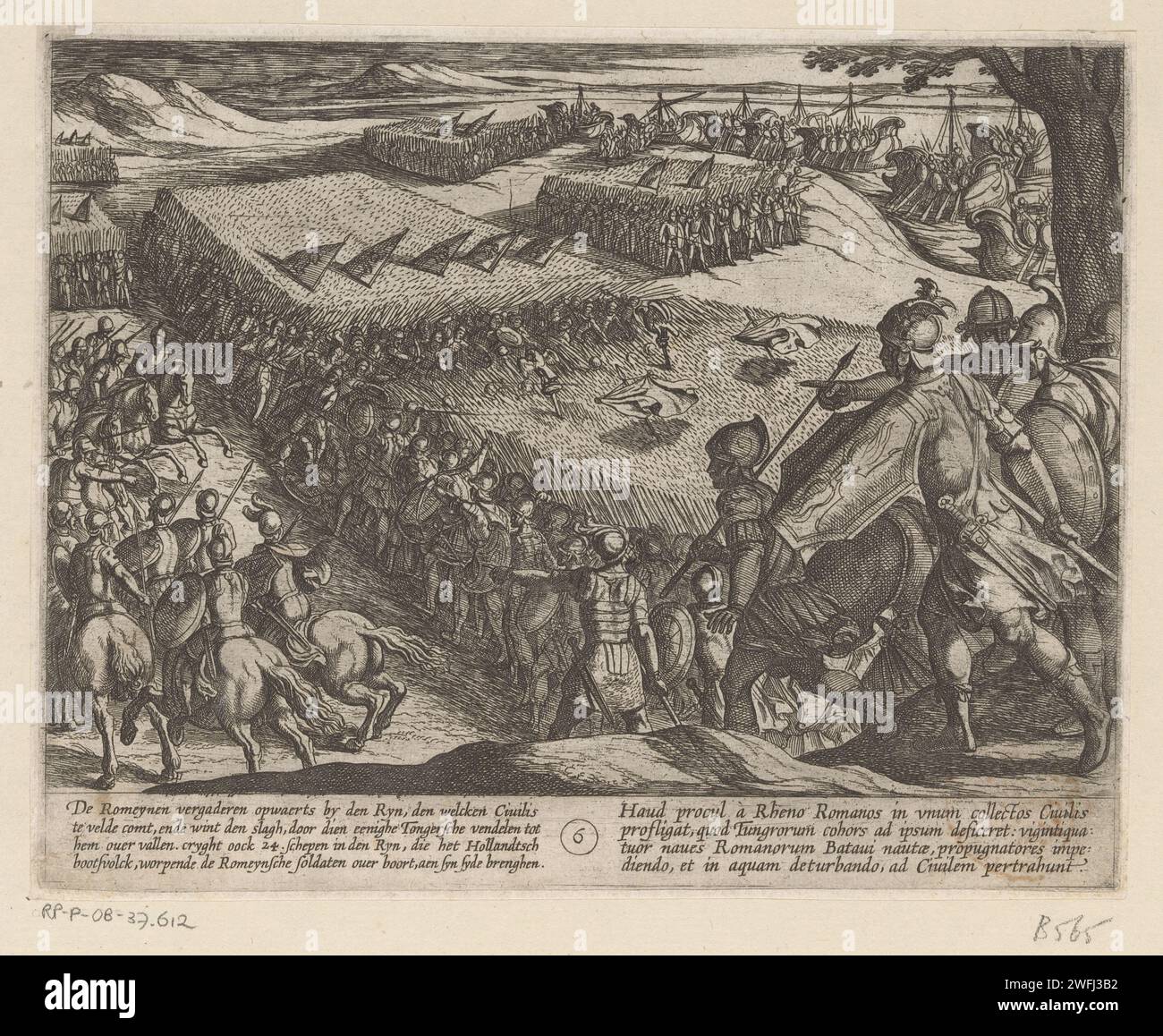 Romans defeated at the Rhine, Antonio Tempesta, After Otto van Veen ...